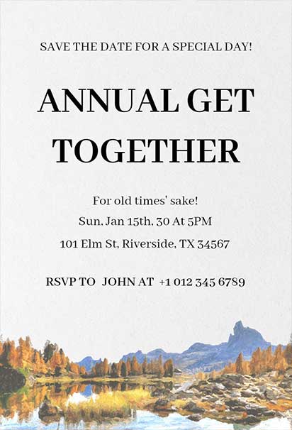 30+ Get Together Invitation Templates for 2025 | Ideas