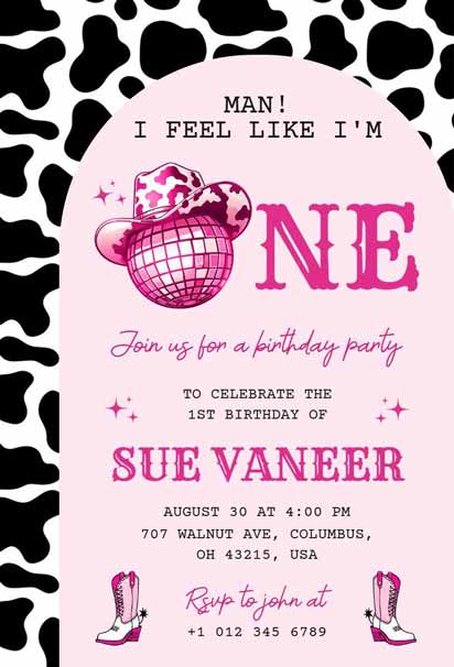 Cowboy Birthday Invitation Templates - Free | Printable