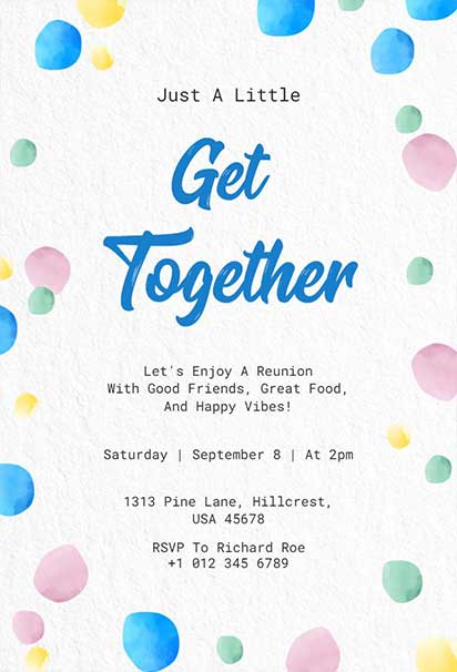30+ Get Together Invitation Templates for 2026 | Ideas