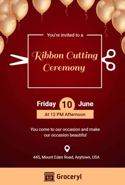 Sample Ribbon Cutting Invitations Page 21 | Ribbon Cutting Invitation