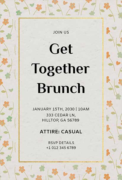 30+ Get Together Invitation Templates for 2025 | Ideas