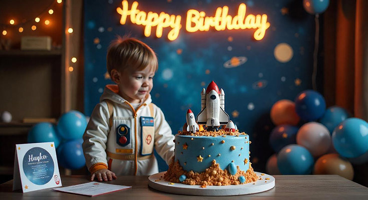 Space Birthday Invitation Templates - Free | Edit | Download