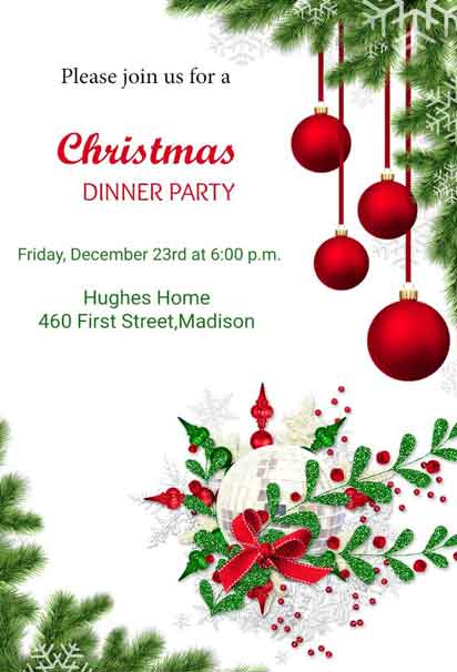 Christmas Dinner Invitation Templates 2025 | Ideas & Trends
