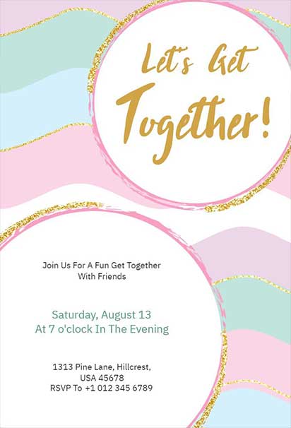 30+ Get Together Invitation Templates for 2025 | Ideas