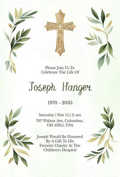 30+ Funeral Invitation Templates for 2025 | Ideas & Trends