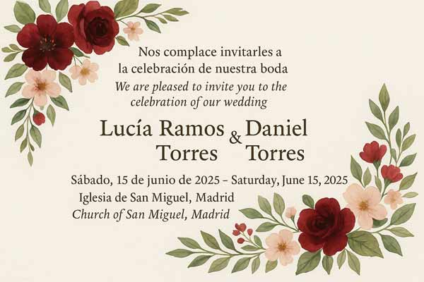 Best Spanish Wedding Invitations Design Ideas and Tips