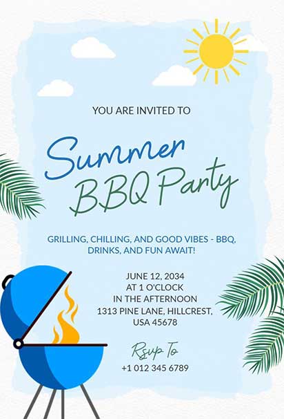 40+ Free BBQ Party Invitation Templates 2025 | Ideas & Trends