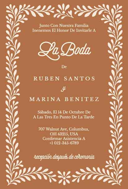Invitation In Spanish Language