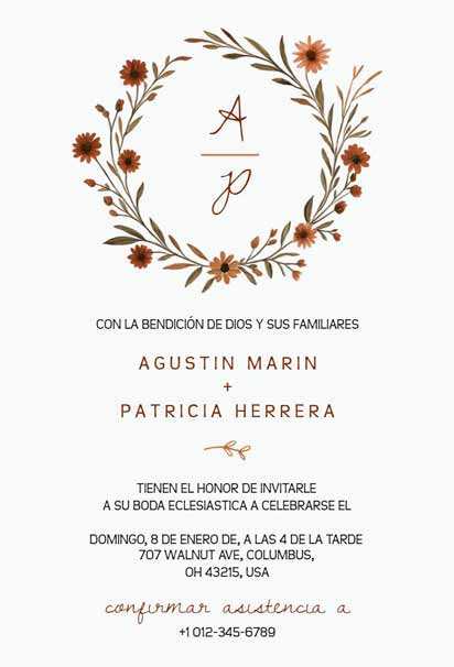 Spanish Wedding Invitation Templates - Free | Download