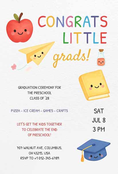 Graduation Ceremony Invitation Templates - Free | Download