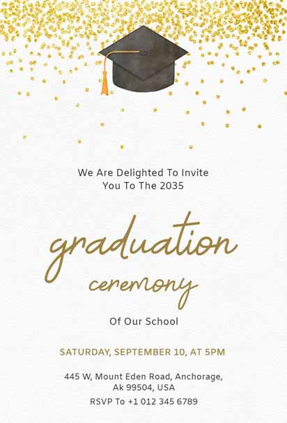 Graduation Ceremony Invitation Templates - Free | Download
