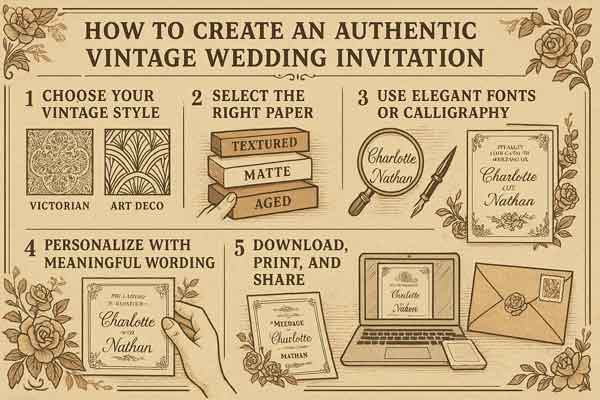 Top Vintage Wedding Invitations Design Ideas and Tips