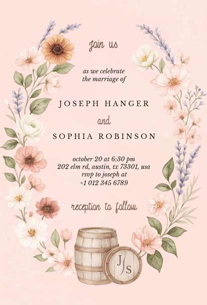 Western Wedding Invitation Templates - Free | Customizable