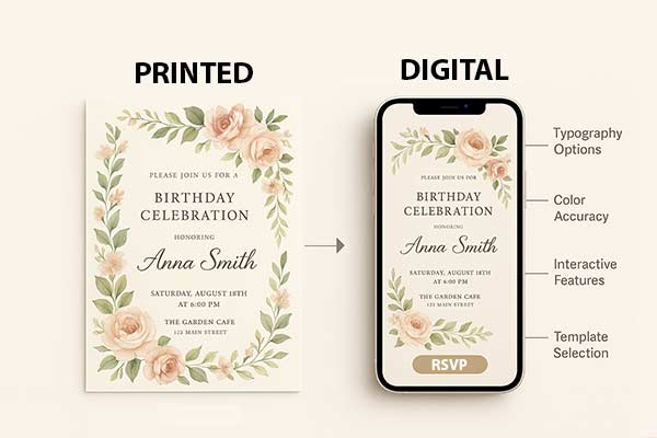 E-Invites vs Printed Invites: Full Comparison Guide