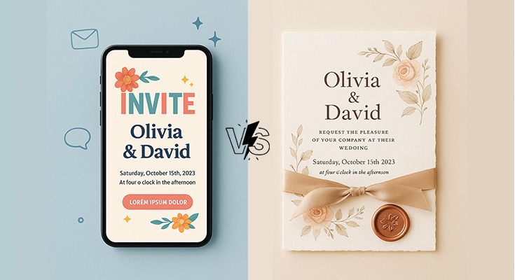 E-Invites vs Printed Invites: Full Comparison Guide