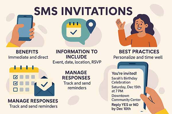 How to Send Invitations Digitally via SMS, Email & More