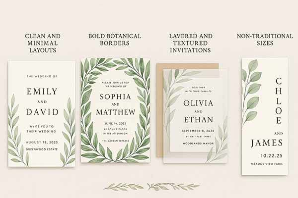 Top Greenery Wedding Invitations Design Ideas And Tips