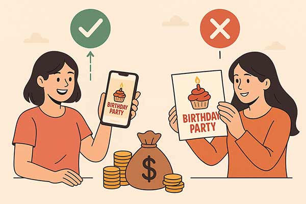 Digital vs Physical Birthday Invitations: Complete Comparison