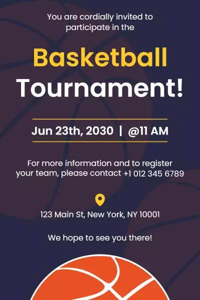 Basketball Invitation Templates - Trending Designs & Ideas