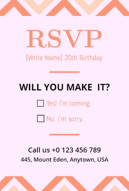RSVP Invitation Templates - 25+ Customizable Designs & Ideas