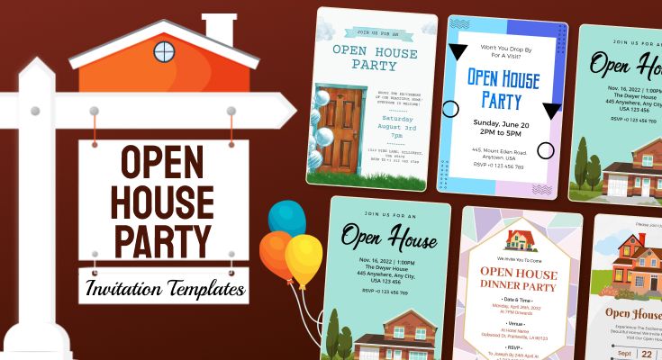 Make Your Open House Party with Invitation Templates