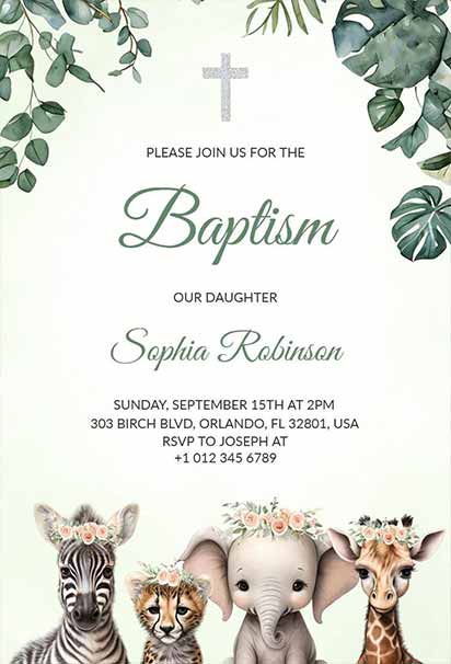 30+ Baptism Invitation Templates for 2025 | Ideas & Trends