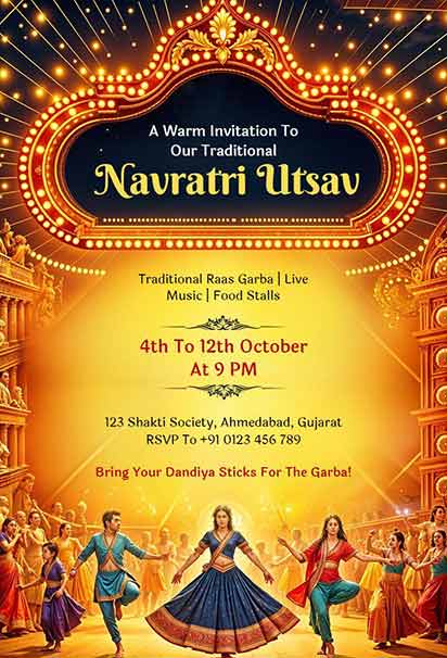 20+ Free Navratri Invitation Templates 2025 | Ideas & Trends
