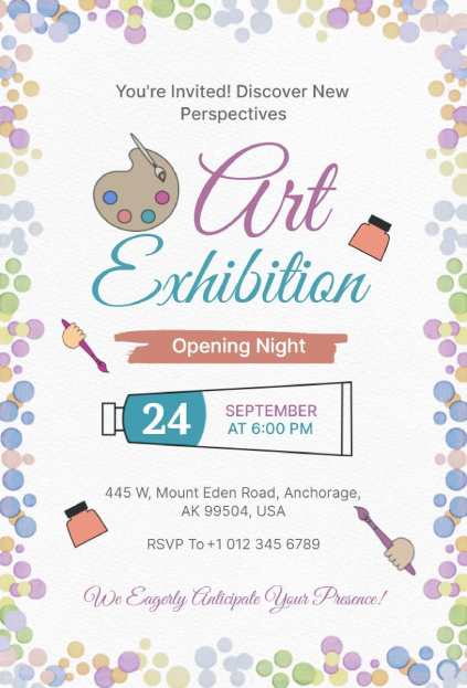 Exhibition Invitation Templates - 15+ Editable Designs & Ideas