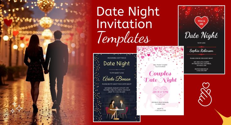 Date Night Invitation Templates [2026] - Editable Designs & Ideas