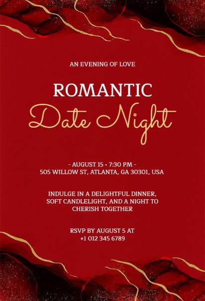 Date Night Invitation Templates [2026] - Editable Designs & Ideas