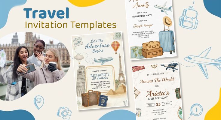 Travel Invitation Templates [2026] - Trending Designs & Ideas